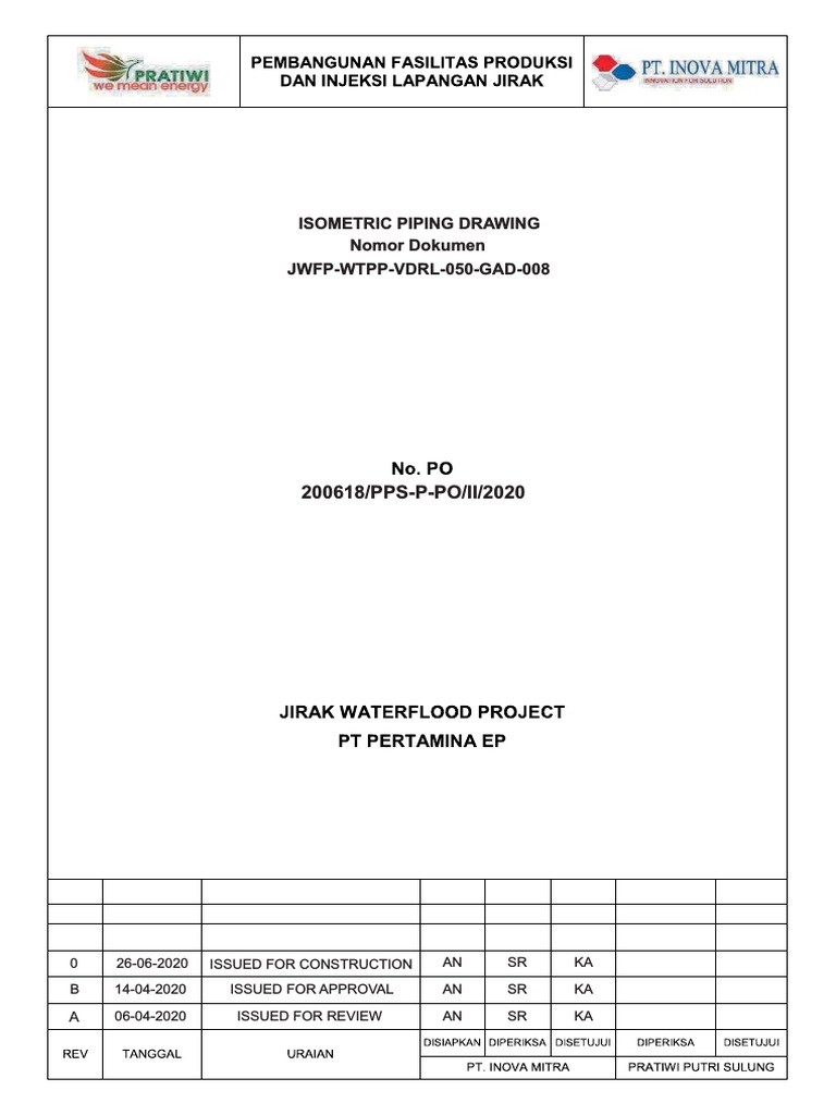 GAD-008 - Isometric Piping Drawing | PDF | Hydrology | Environmental ...