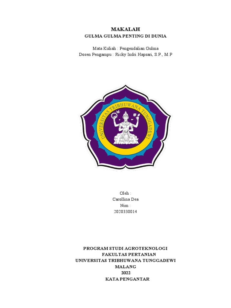 Definisi dan Pengendalian Gulma | PDF