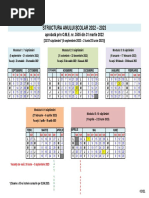 BACAU Structura Anului Scolar 2025 2026 1 1 | PDF