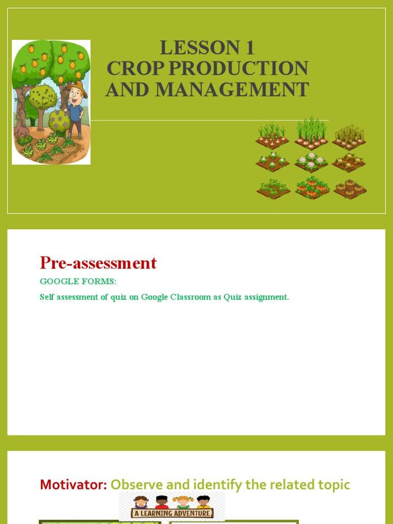 Crop Production Module 1 | PDF | Agriculture | Wheat