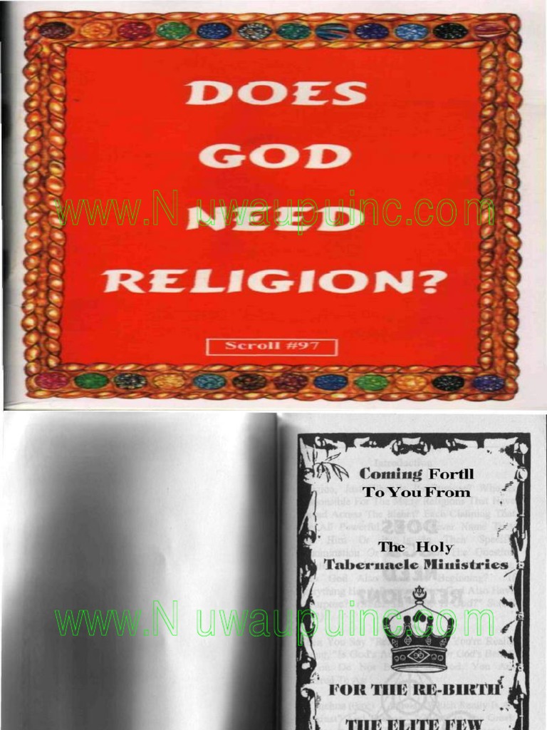 Does God Need Religion | PDF | Business | Foreign Language Studies