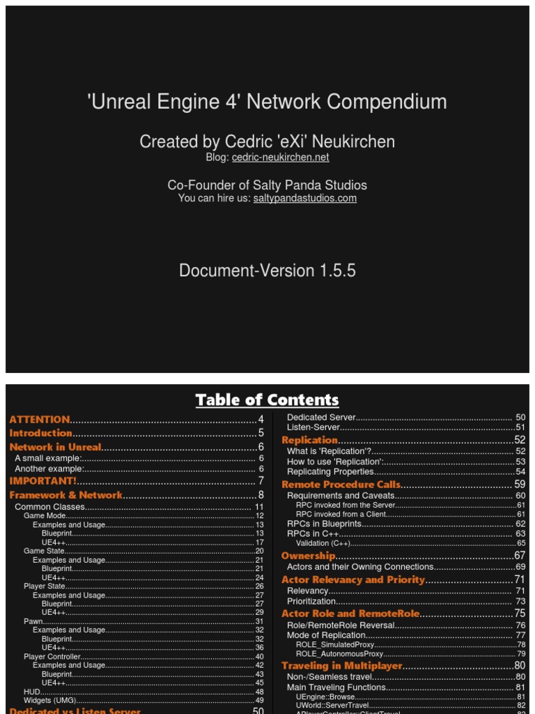 UE4 Network Compendium by Cedric EXi Neukirchen | PDF | Class (Computer Programming) | C++