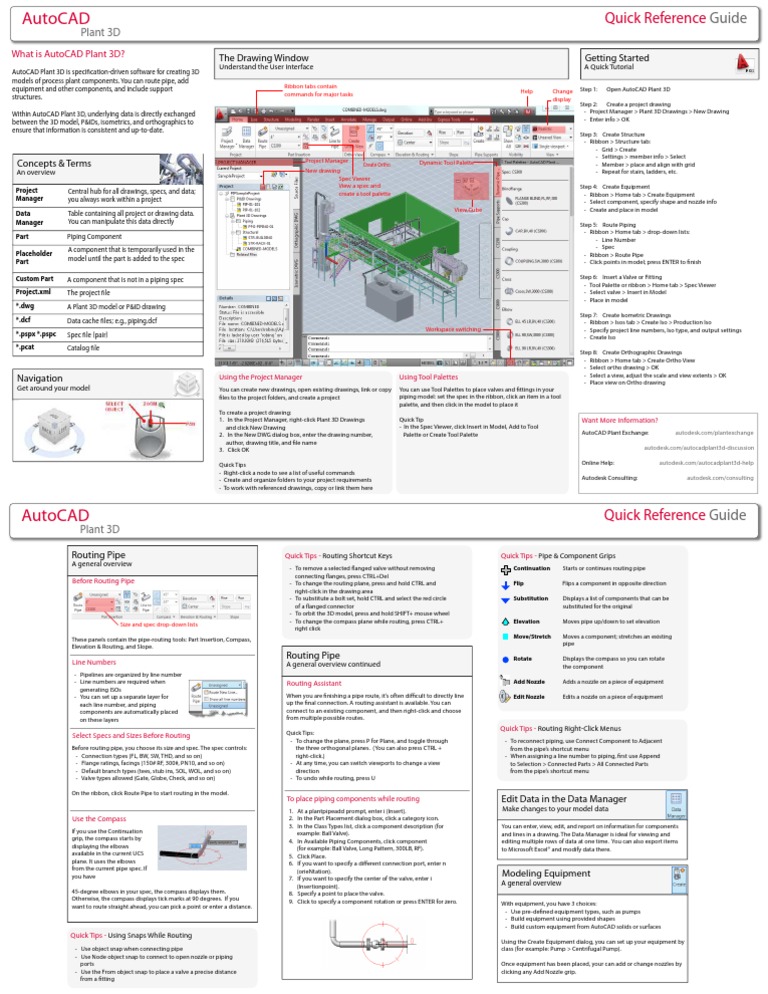 Autocad: Quick Reference | PDF | Pump | Pipe (Fluid Conveyance)