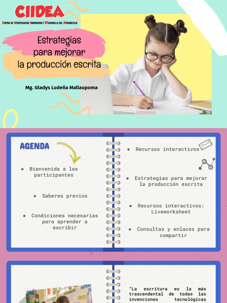 Estrategias para Mejorar La Producción Escrita | PDF | Escritura ...