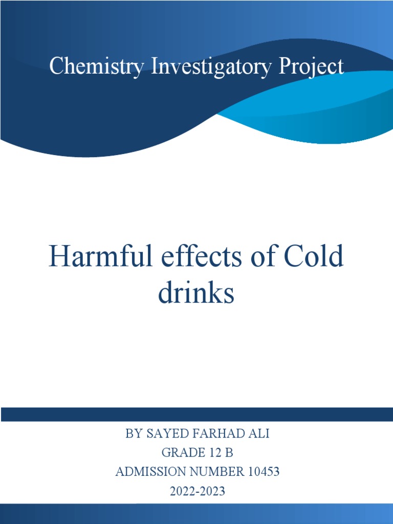 Harmful Effects of Cold Drinks - EN | PDF | Soft Drink | Drink