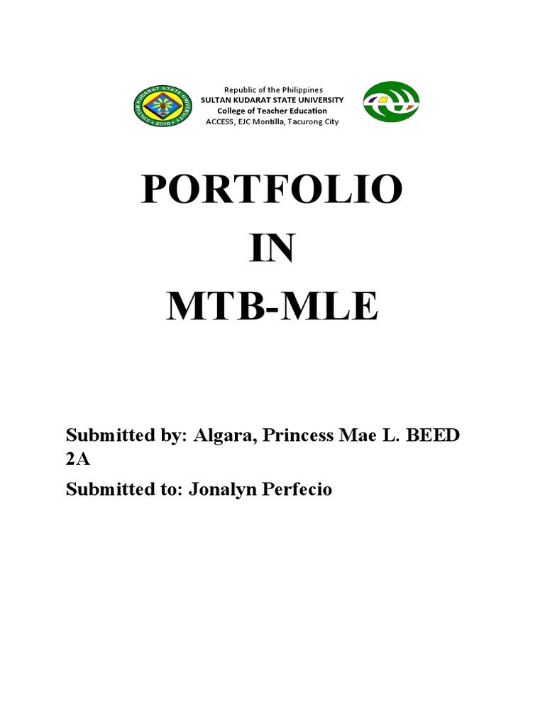 Final Portfolio | PDF | Tagalog Language | Cognition