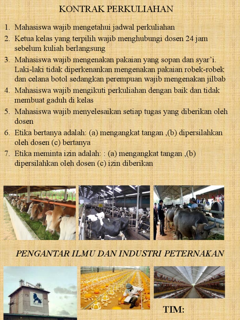 01 Pengantar Ilmu Dan Industri Peternakan | PDF