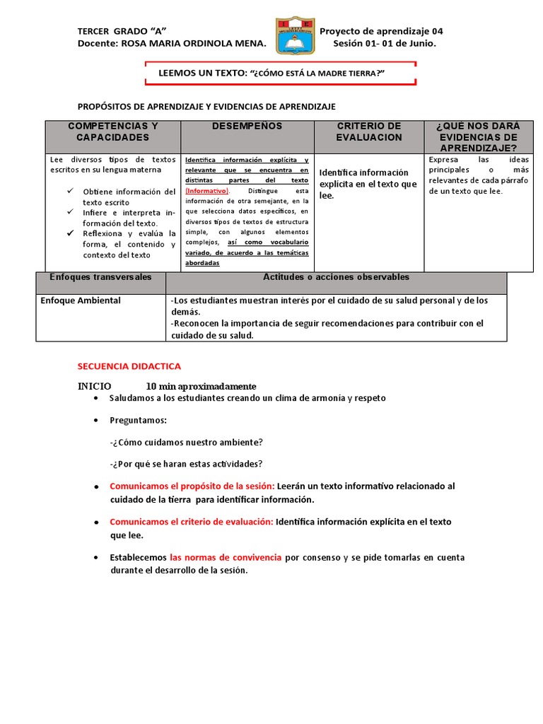 Cuidando de la Madre Tierra: Un texto informativo sobre la importancia ...