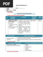 Sesion El Cuerpo Ciencia Segundo Grado | PDF | Aprendizaje | Evaluación
