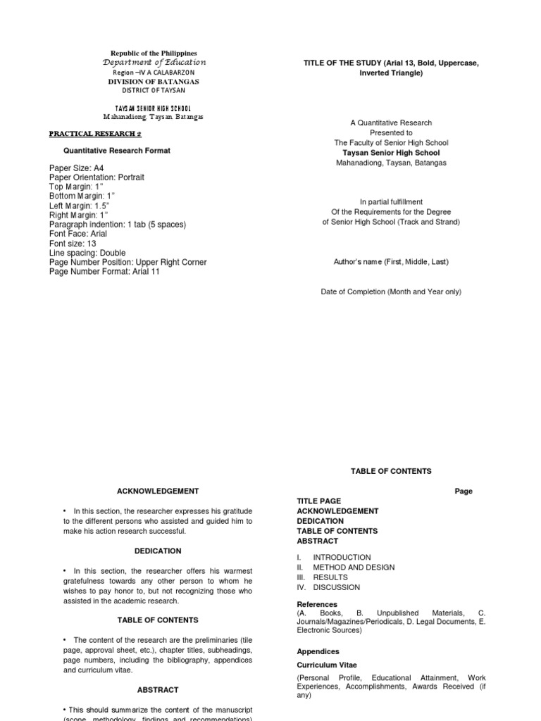 Pr2 Imrad Structure | PDF