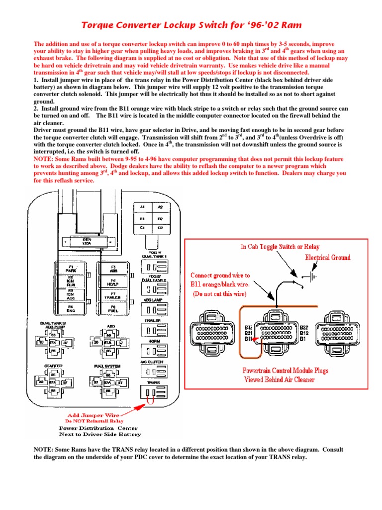Torque Converter Lockup Switch Guide | PDF | Manual Transmission ...