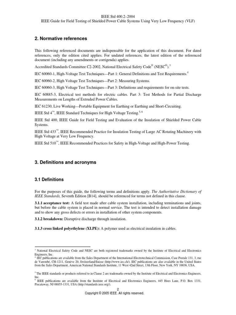 IEEE 400.2 Parte 6 | PDF | Insulator (Electricity) | High Voltage