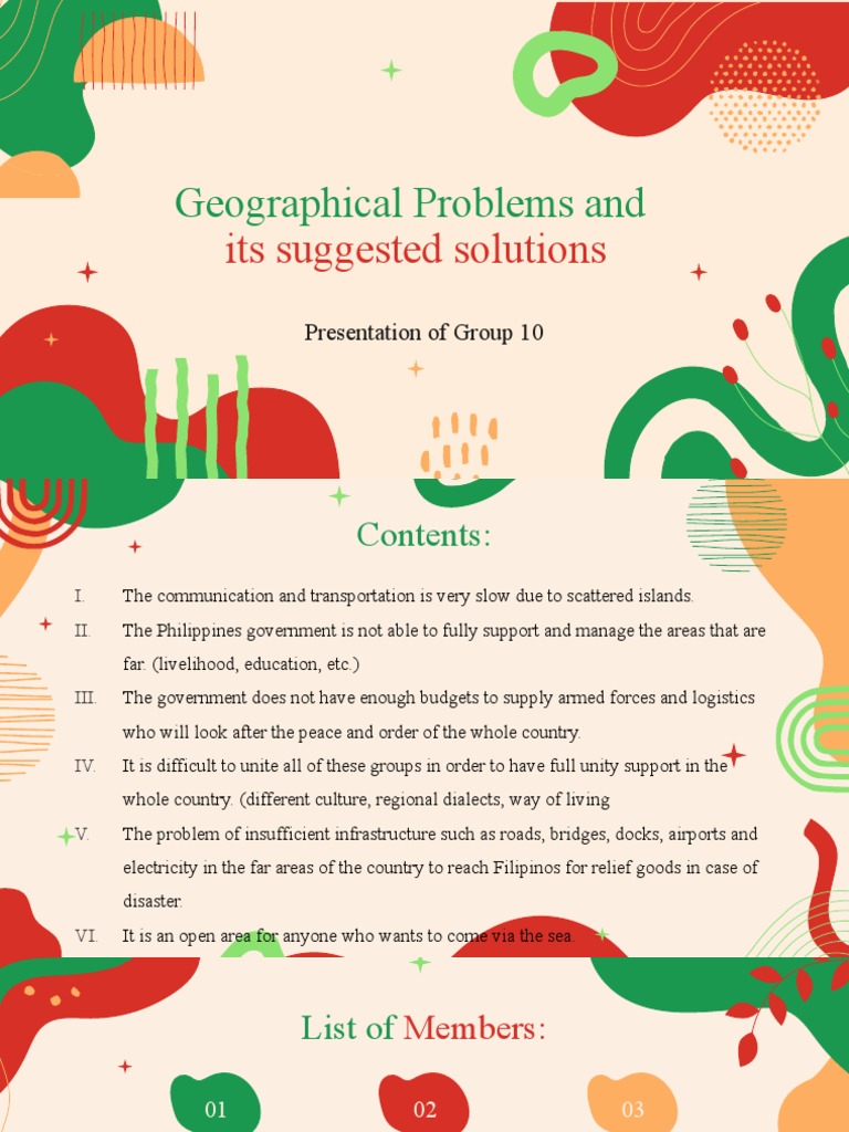 Geographical Problems And: Its Suggested Solutions | PDF | Military ...