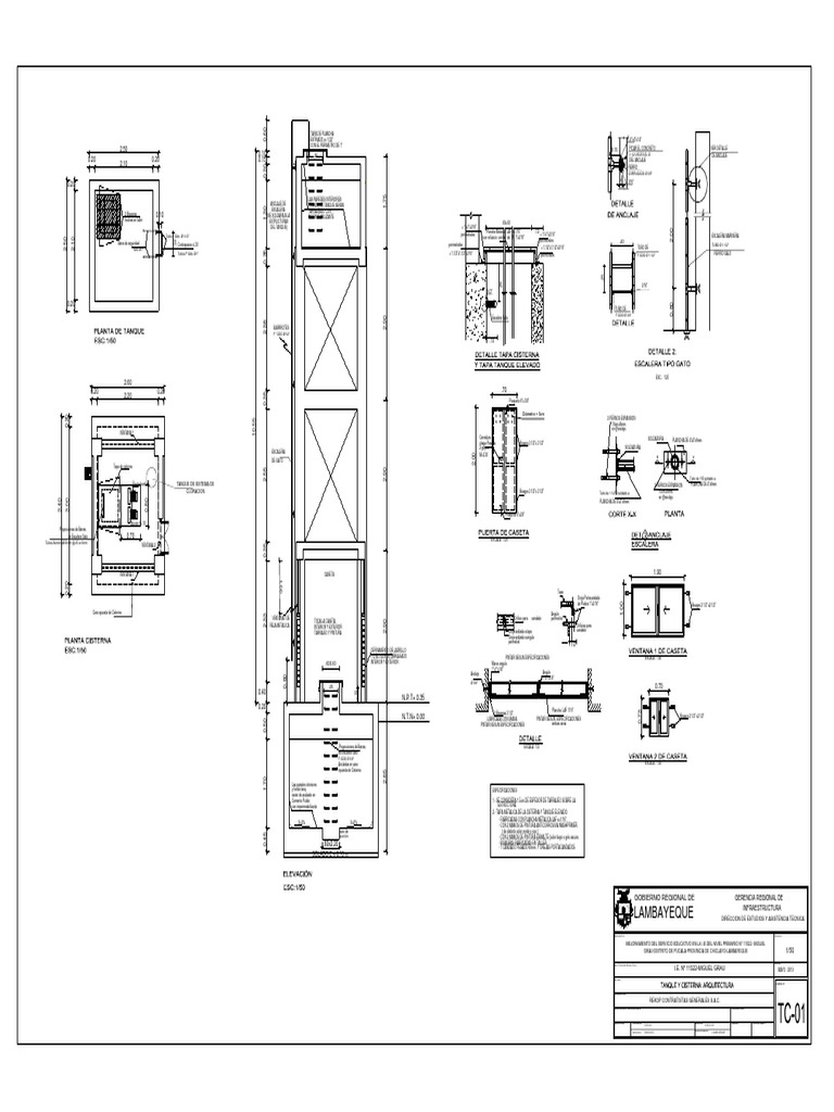 Plano Cisterna TC-01 | PDF