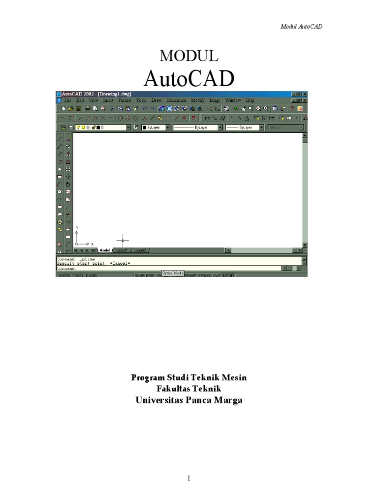 Modul AutoCAD Djoko | PDF