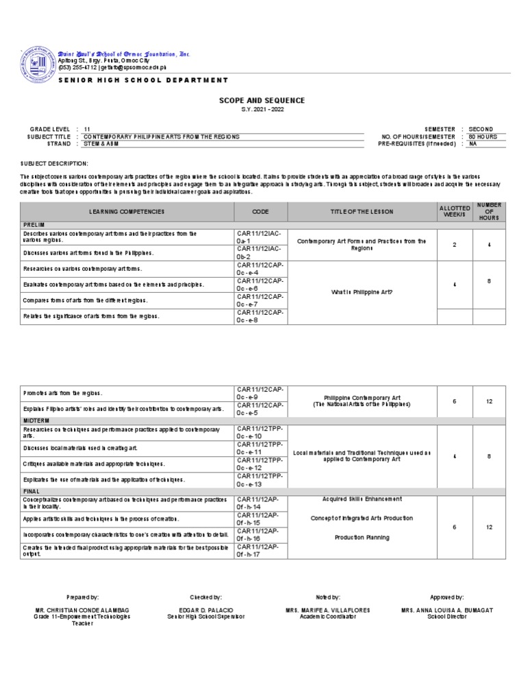 Saint Paul's School of Ormoc Foundation, Inc.: Senior High School ...