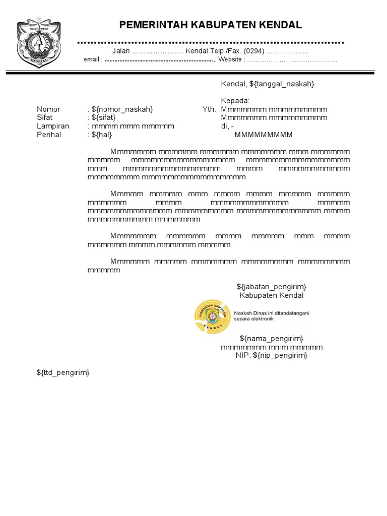 Contoh Surat Biasa | PDF