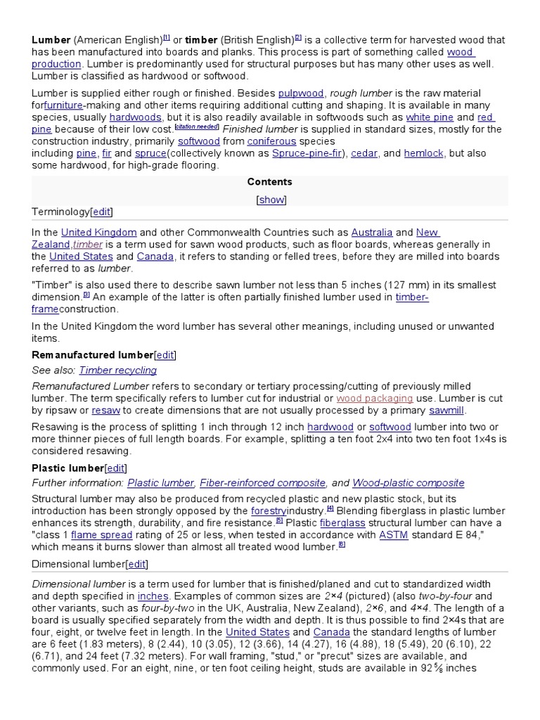 Lumbering in Canada | PDF | Lumber | Building Engineering