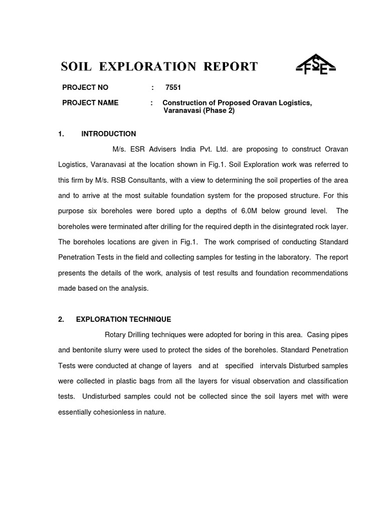 Soil Analysis for Construction | PDF | Deep Foundation | Borehole