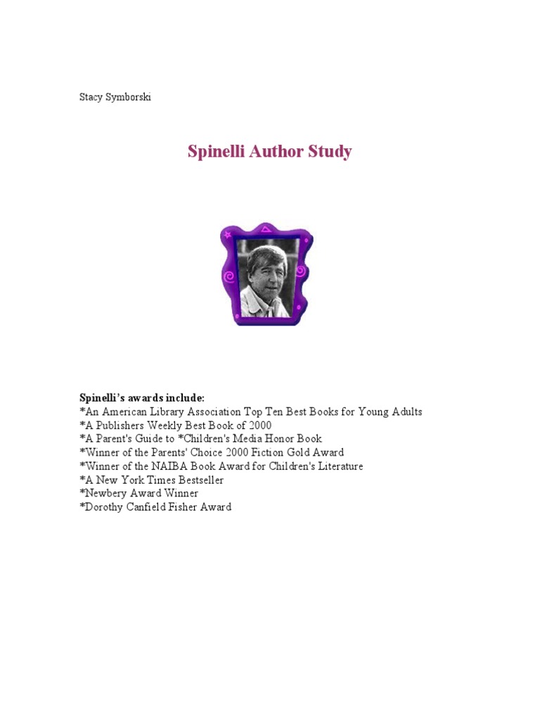 Spinelli Author Study: Stacy Symborski | PDF