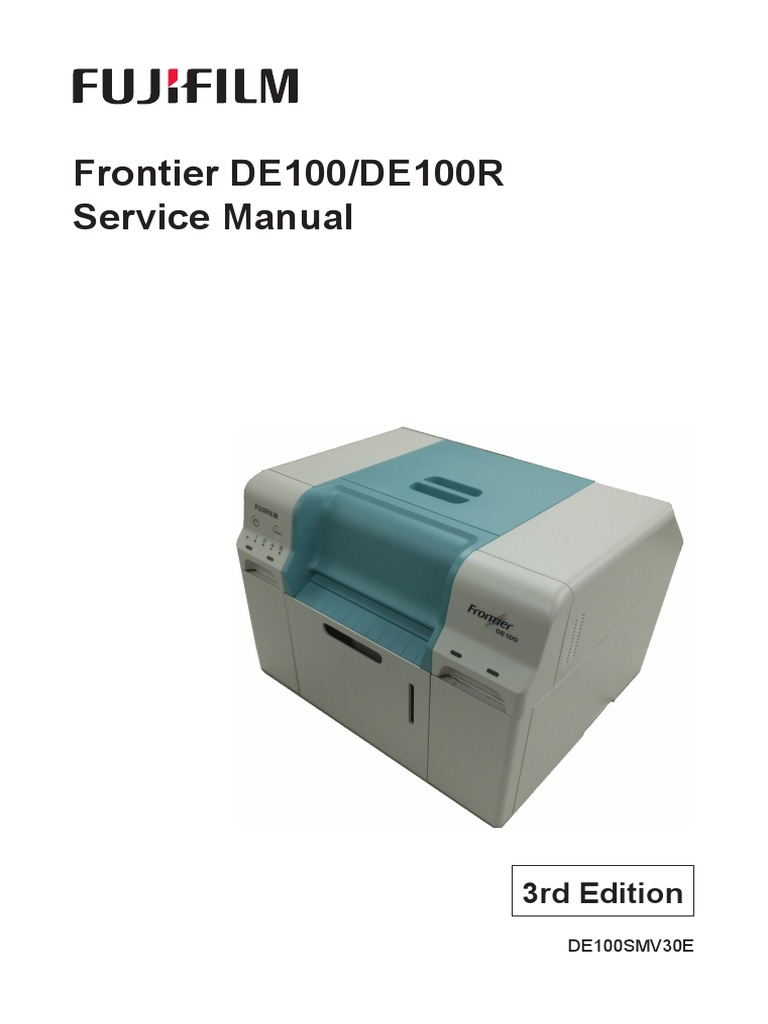 DE100 DE100R Service Manual 3rd Edition | PDF | Printer (Computing ...