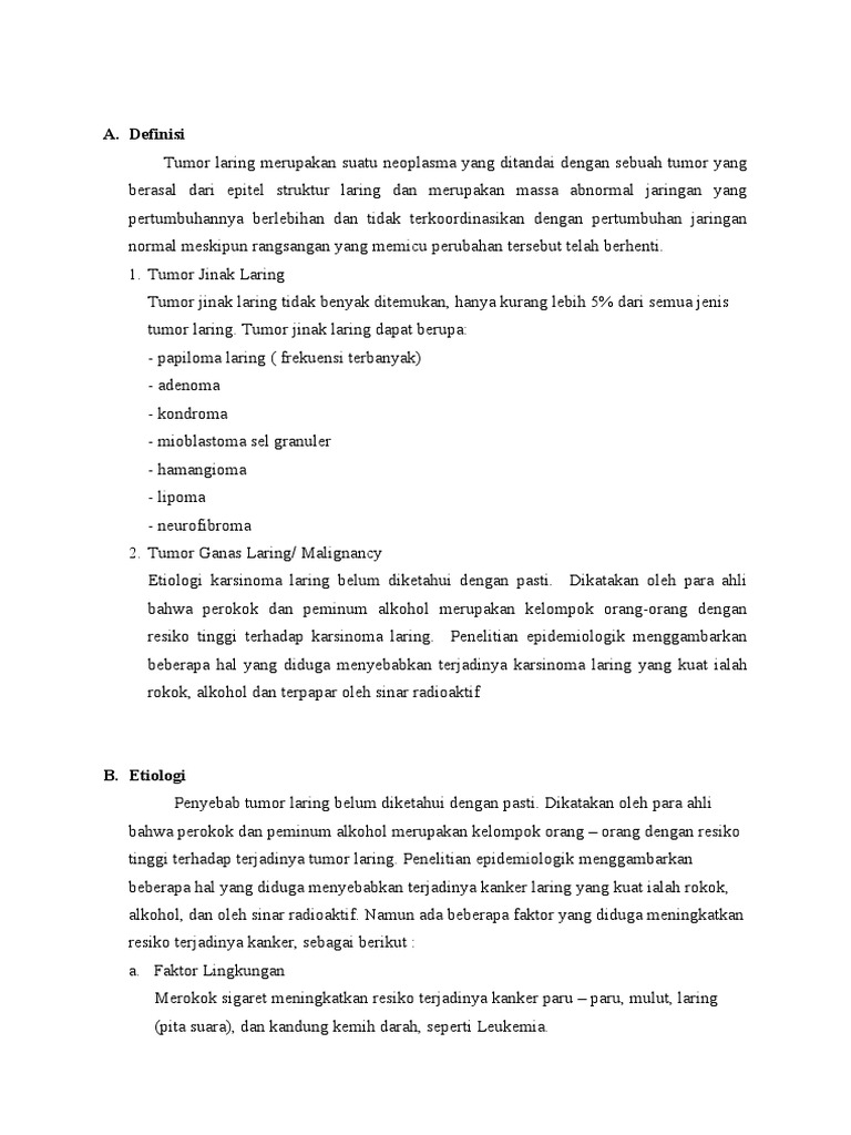 LP Tumor Laring Frengki | PDF