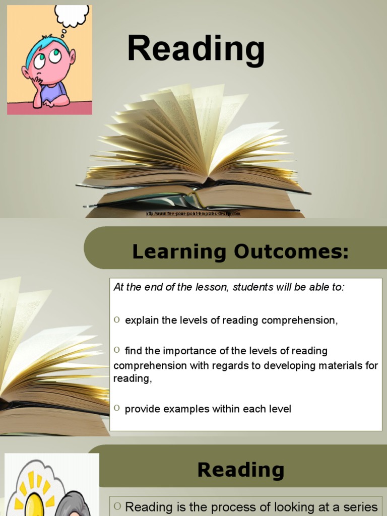 Understanding Reading Comprehension Levels | PDF | Reading ...