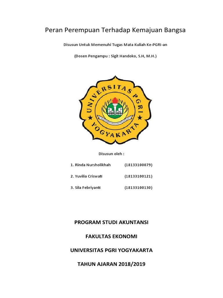 Peran Perempuan Terhadap Kemajuan Bangsa | PDF