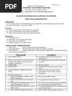 Checklist For Administering Oral Medication Steps Rationale | PDF ...