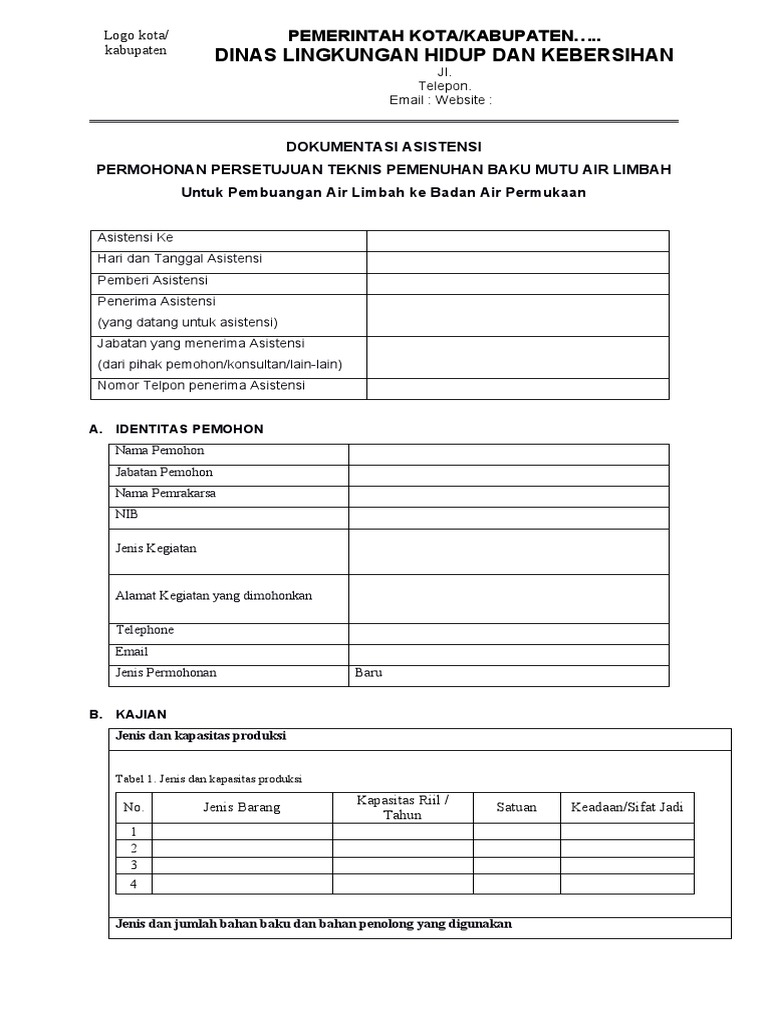 Contoh Form Pertek | PDF