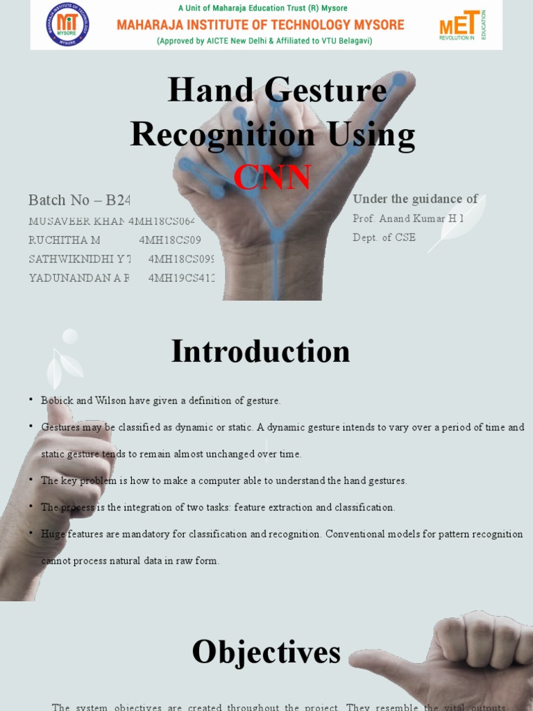 Hand Gesture Recognition Using CNN | PDF | Computer Science | Computing