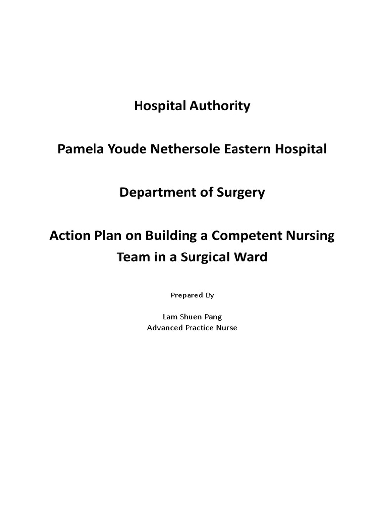 Action Plan | PDF | Nursing | Health Care
