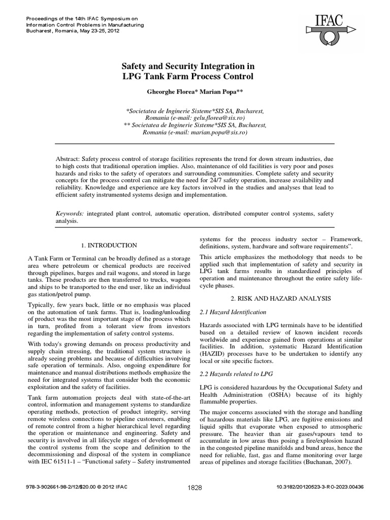 LPG Terminal Safety | Download Free PDF | Risk | Liquefied Petroleum Gas