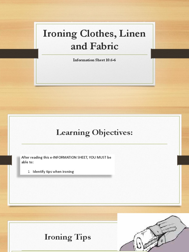 Ironing Tips and Techniques Guide | PDF