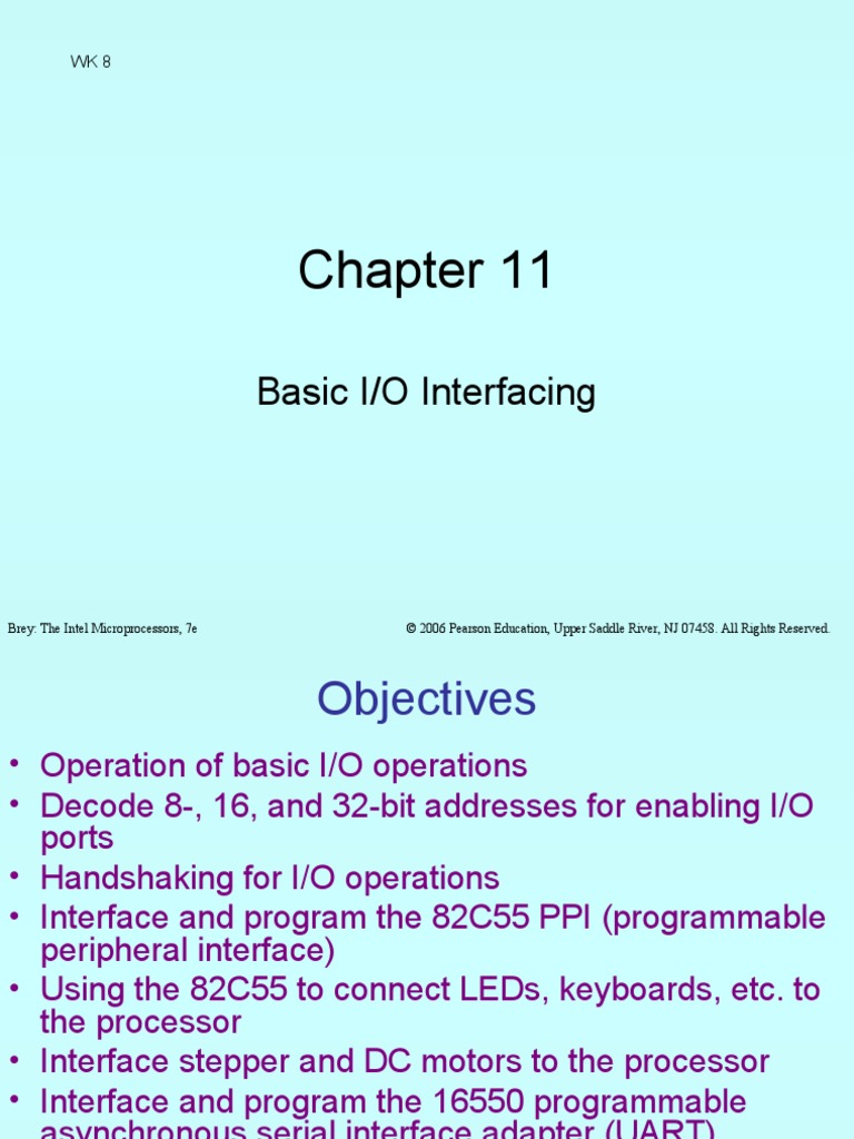 COE305 - Chapter 11 | PDF | Input/Output | Microprocessor