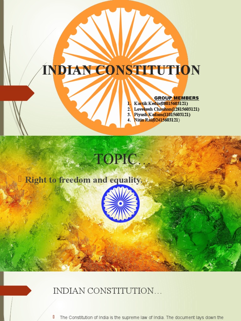 Indian Constitution | PDF | Human Rights | Ethical Principles