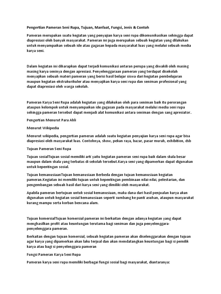 SBK 3 (Pameran) | PDF