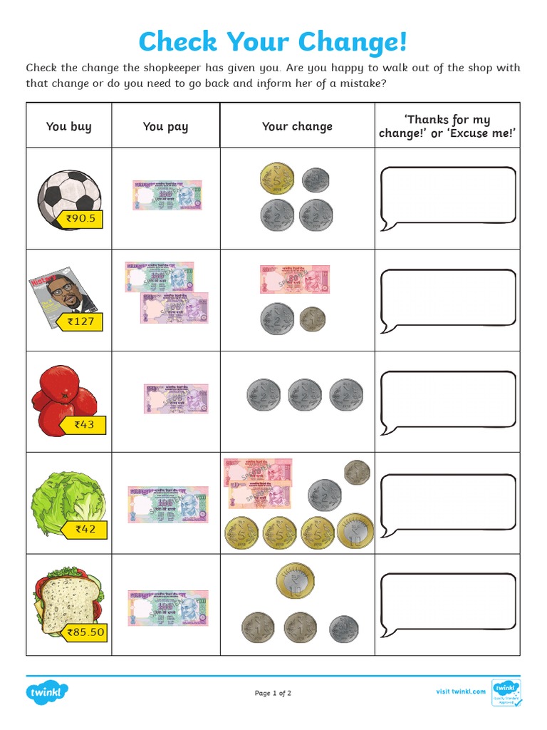 Check Your Change!: You Buy You Pay Your Change Thanks For My Change ...
