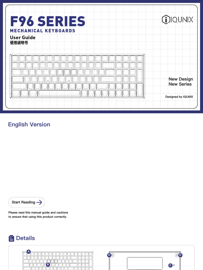F96 Series: Mechanical Keyboards | PDF | Computer Keyboard | Bluetooth