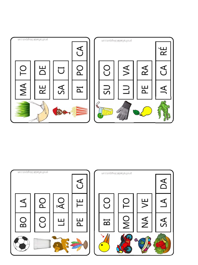 Bingo de Sílabas | PDF