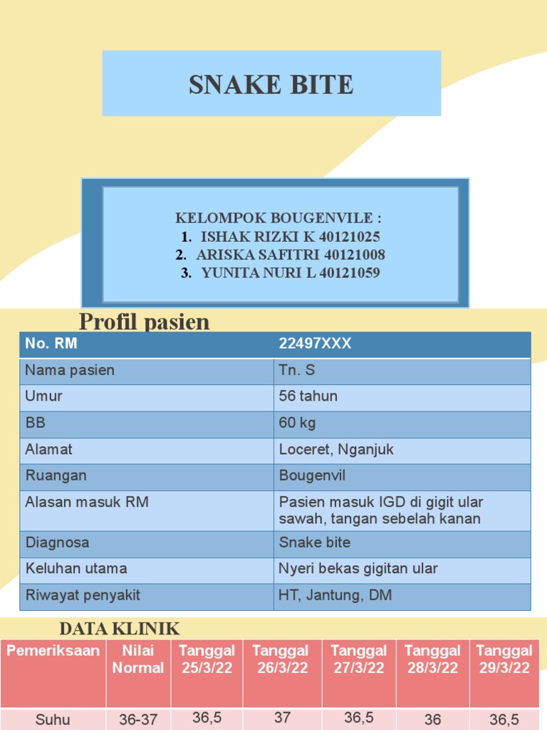Snake Bite | PDF | Medical Treatments | Drugs