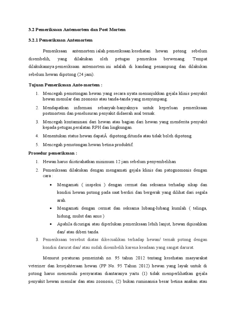 Antmortem Dan Post Mortem | PDF