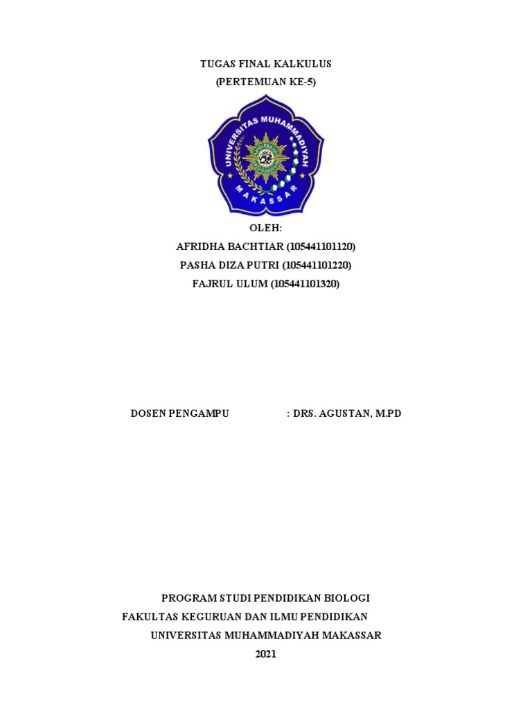 Kalkulus - Kelompok 4 | PDF