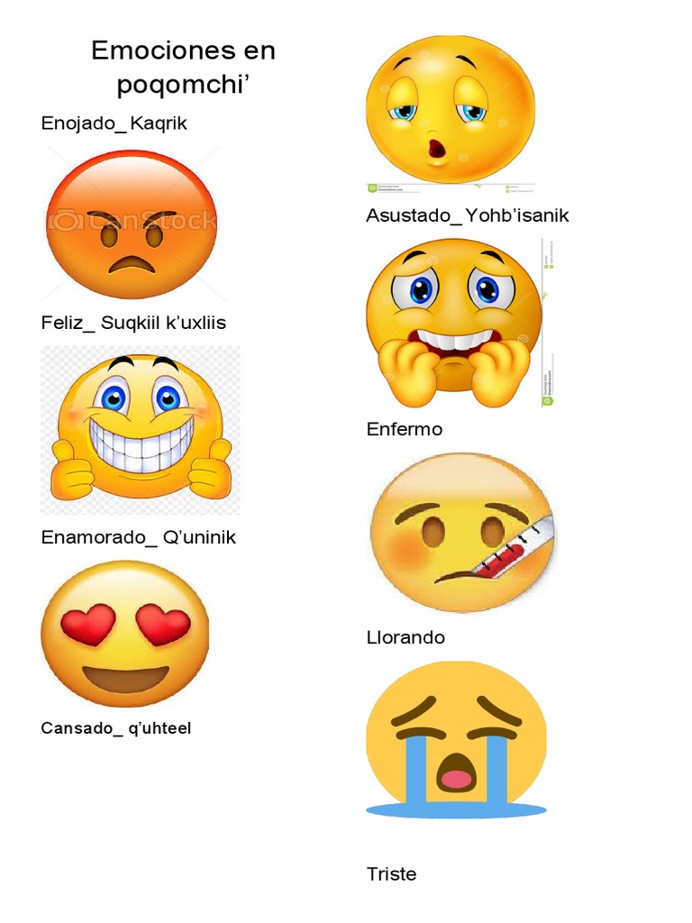Emociones en Poqomchi | PDF