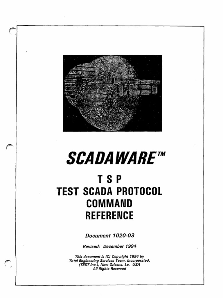Scadaware Tsp Test Scada Protocol Dec 1994 Pdf Command Line Interface Computer File