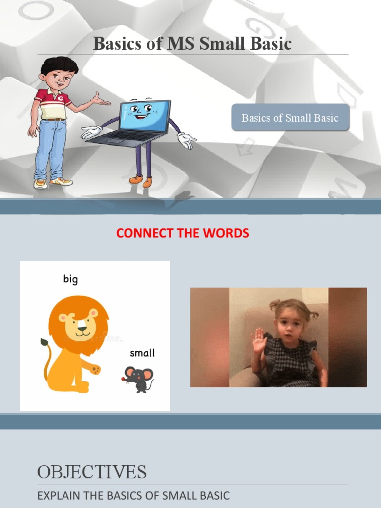 Basics of MS Small Basic Part 1 | PDF | Window (Computing) | Computer File