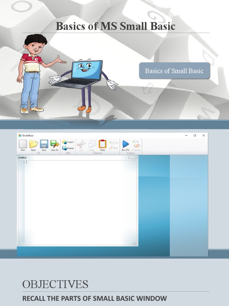 Basics of MS Small Basic Part 2 | PDF | Window (Computing) | Human ...