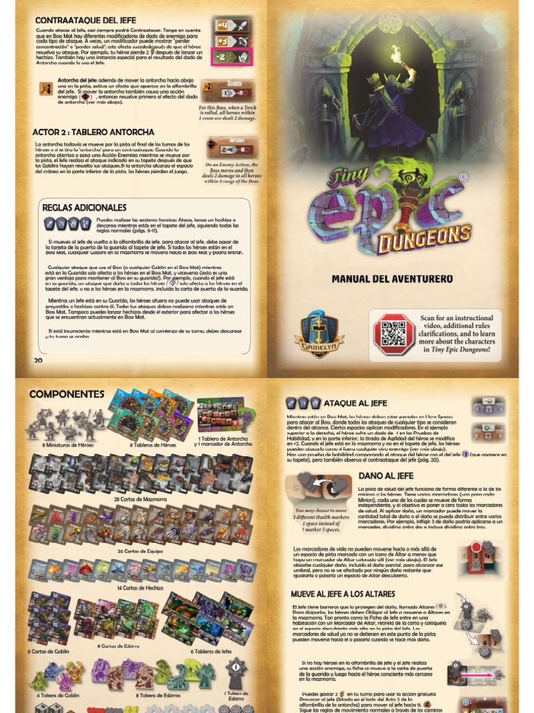 Tiny Epic Dungeons Rules ES | PDF