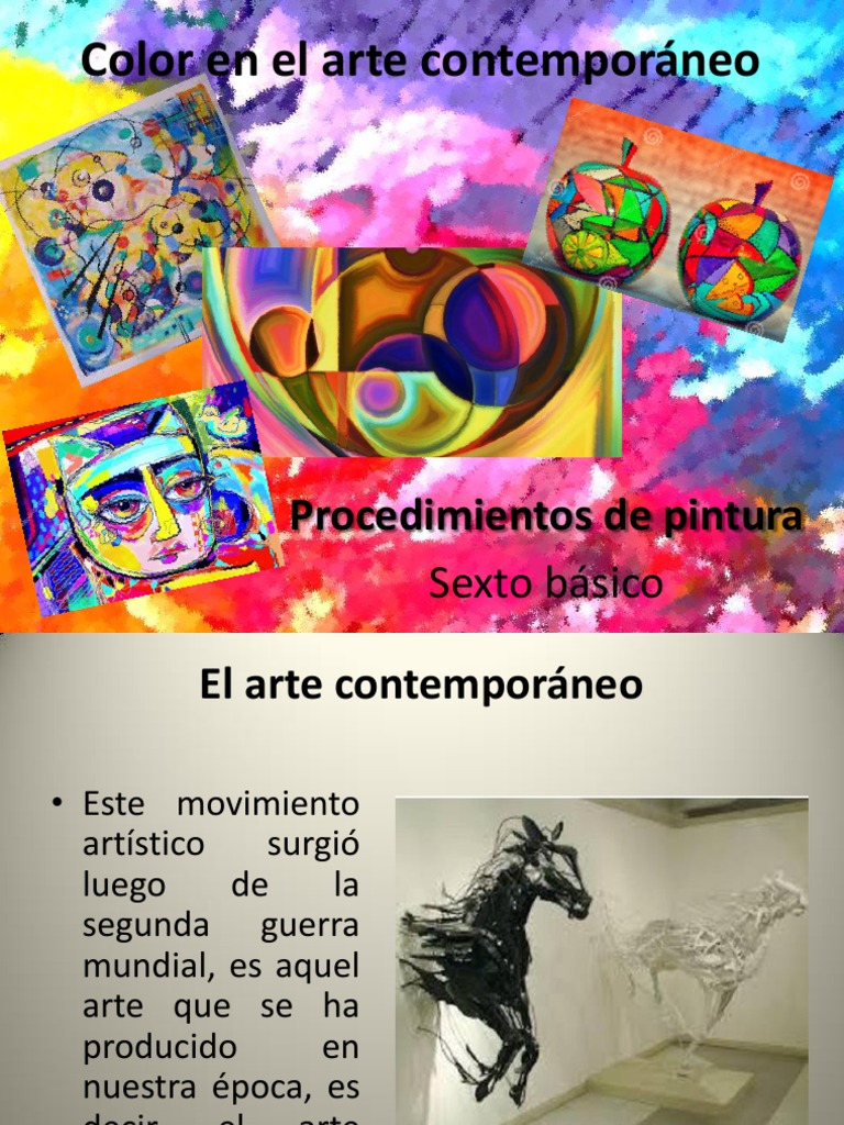 Arte Contemporaneo Procedimientos-De-Pintura-Yuxtaposición | PDF ...