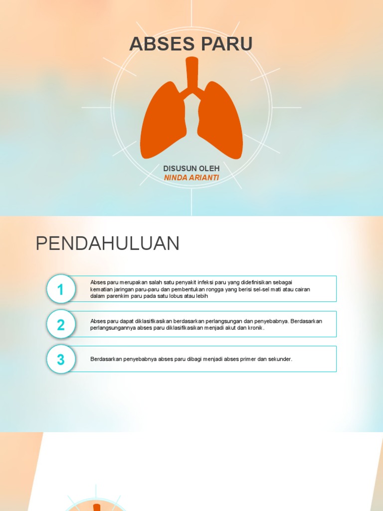 Panduan Lengkap Abses Paru: Penyebab & Tatalaksana | PDF
